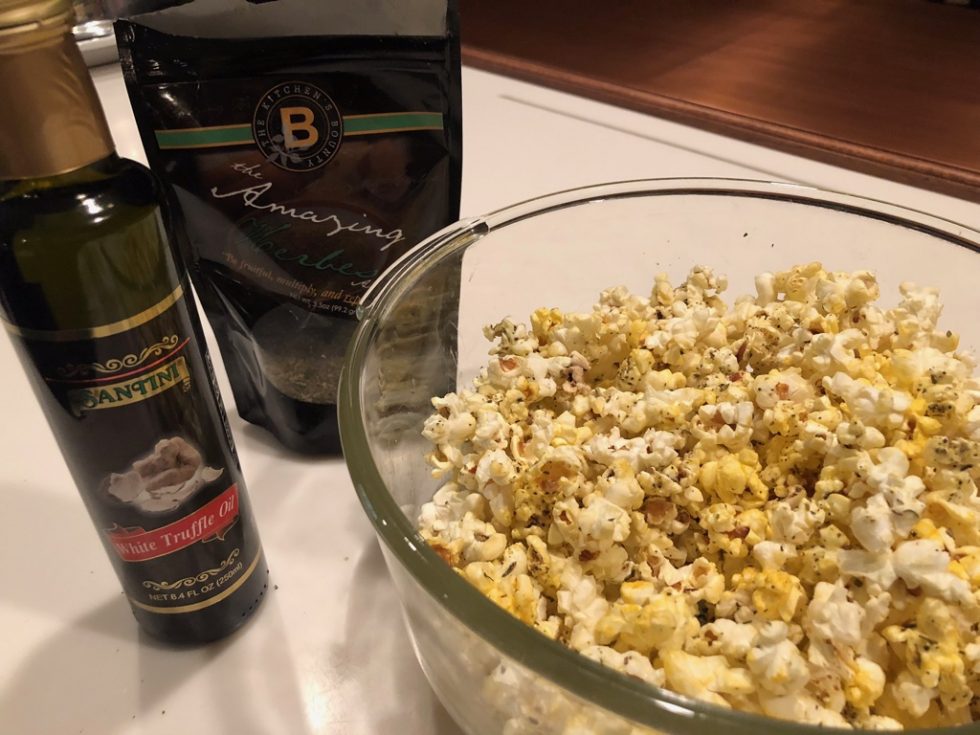 Herb and Truffle Popcorn | The Kitchen's Bounty