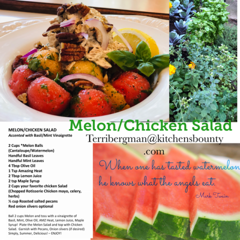 Melon Chicken Salad | The Kitchen's Bounty